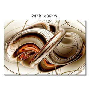 First Wall Art - Abstract Orange White Lines Wall Art Painting The Picture Print On Canvas Abstract Pictures for Home Decor Decoration Gift