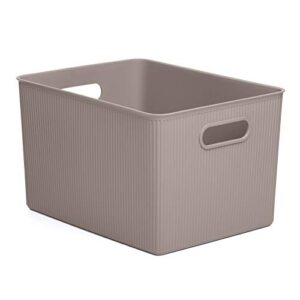 tatay baobab multipurpose storage basket xl, taupe, 29.4 x 38.5 x 23