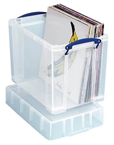 Really Useful Box Plastic Storage Box, Clear, 19 XL Litre (19CXL)