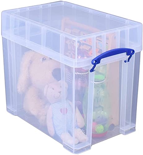 Really Useful Box Plastic Storage Box, Clear, 19 XL Litre (19CXL)