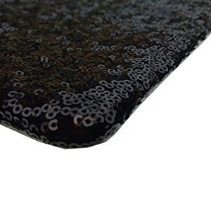 Chezi Women's Glitter Sequins Bag Small Party Evening Bag Purse Handbag (black)