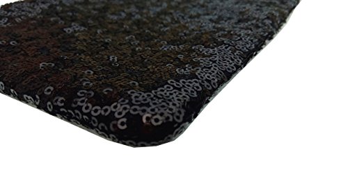 Chezi Women's Glitter Sequins Bag Small Party Evening Bag Purse Handbag (black)