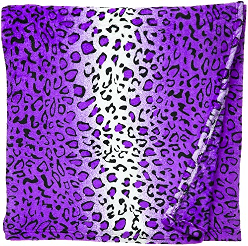 Home Must Haves Safari Animal Print All Season Extra Soft Warm Cozy Premium Sofa Couch Throw Bed Blanket (Queen, Purple Leopard)