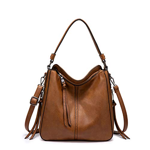 Realer Hobo Bags for Women Faux Leather Purses and Handbags Large Hobo Purse with Tassel Crossbody Bags and Handbags for Women