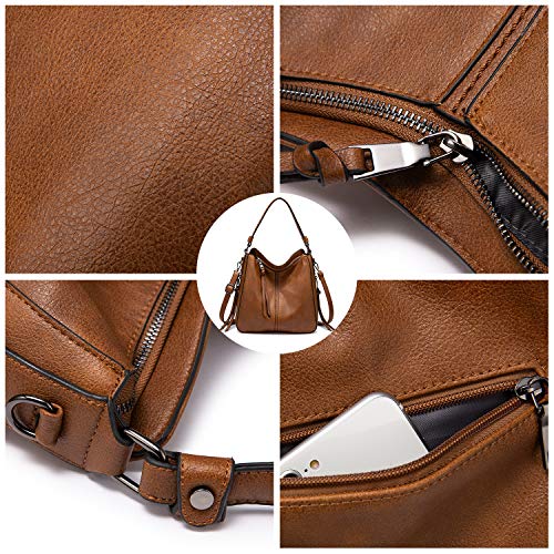 Realer Hobo Bags for Women Faux Leather Purses and Handbags Large Hobo Purse with Tassel Crossbody Bags and Handbags for Women