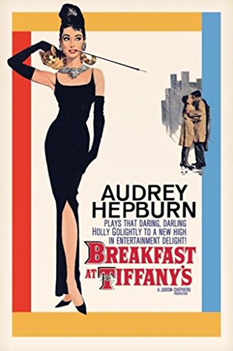 Pyramid America Breakfast at Tiffanys Audrey Hepburn Holly Golightly Romantic Comedy Movie Film Cool Wall Decor Art Print Poster 24x36