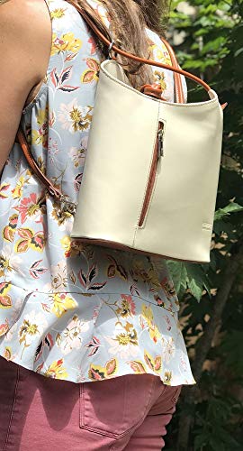 LaGaksta Easy Carry Backpack Purse Beige Tan