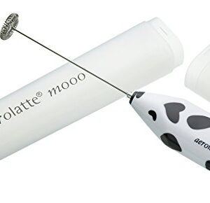 Aerolatte Milk Frother with Travel Storage Case, The Original Steam-Free Frother, Moo