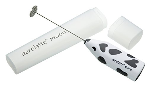 Aerolatte Milk Frother with Travel Storage Case, The Original Steam-Free Frother, Moo