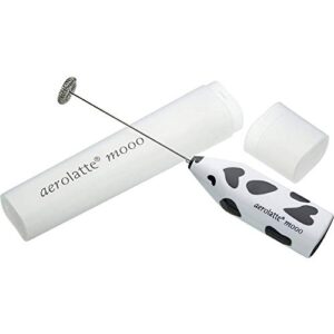 Aerolatte Milk Frother with Travel Storage Case, The Original Steam-Free Frother, Moo