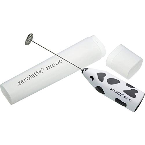 Aerolatte Milk Frother with Travel Storage Case, The Original Steam-Free Frother, Moo