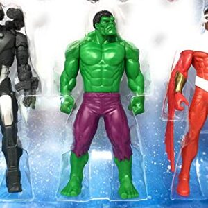 Marvel Avengers Action Figures - Iron Man, Hulk, Black Panther, Captain America, Spider Man, Ant Man, War Machine & Falcon! (8)