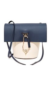 zac zac posen womens belay bucket bag, navy, one size us