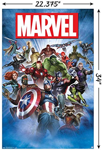 Trends International Marvel Comics - Group Shot Wall Poster, 22.375" x 34", Unframed Version