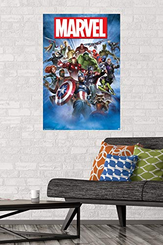 Trends International Marvel Comics - Group Shot Wall Poster, 22.375" x 34", Unframed Version