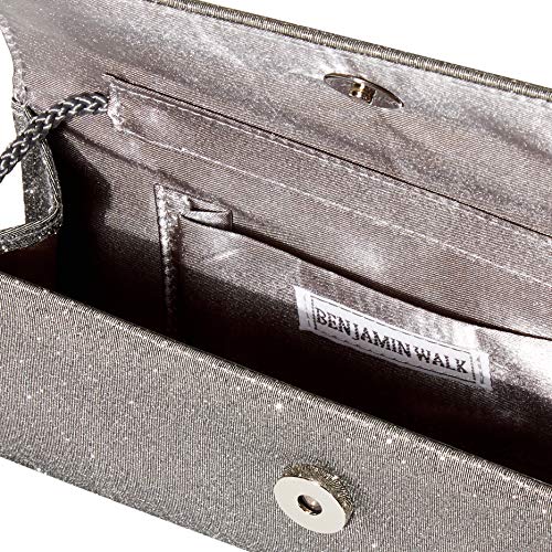 Touch Ups Clutch Handbag, Pewter