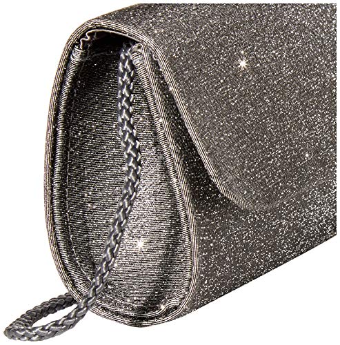 Touch Ups Clutch Handbag, Pewter