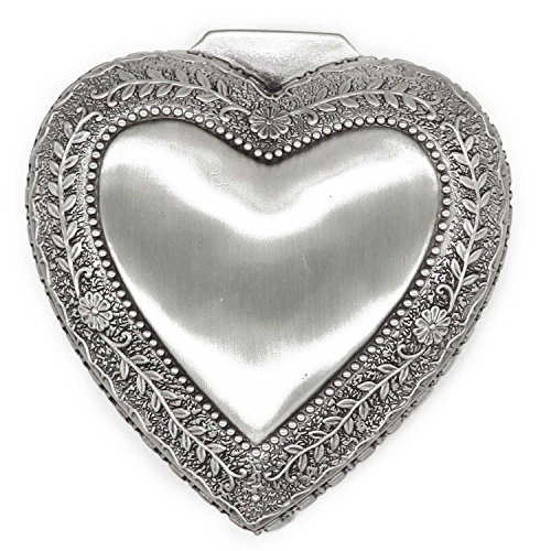 AVESON Classic Vintage Heart Shape Metal Jewelry Box Ring Trinket Storage Organizer Chest Christmas Gift