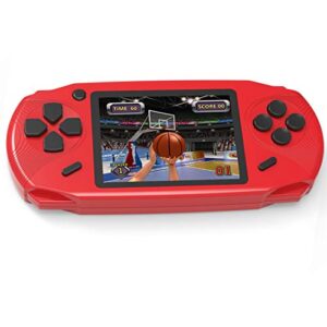 beijue 16 bit handheld games for kids adults 3.0” large screen preloaded 100 hd classic retro video games usb rechargeable seniors electronic game player birthday xmas present (red)