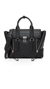 3.1 phillip lim pashli medium satchel, black-nickel