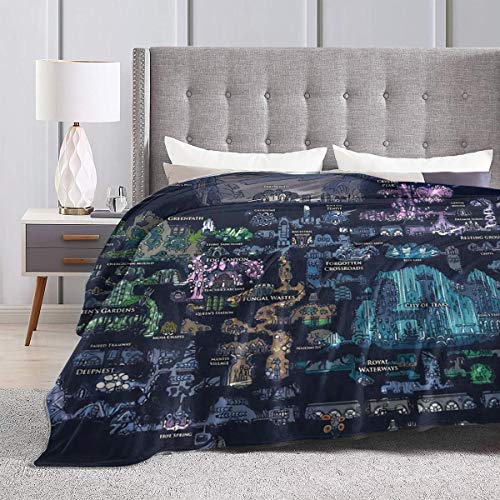 Baulerd Hollow Knight Map Ultra-Soft Micro Fleece Blanket Couch 60"" x50