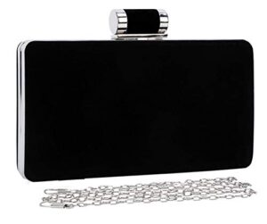 selighting elegant velvet clutch evening bags for women formal wedding party clutch purse prom cocktail handbags black