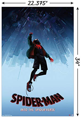 Trends International Marvel Spider-Man - Into The Spider-Verse - Falling Wall Poster, 22.375" x 34", Unframed Version