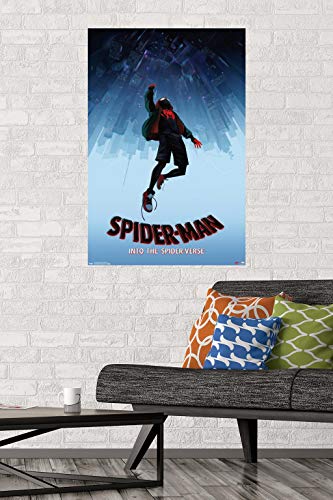 Trends International Marvel Spider-Man - Into The Spider-Verse - Falling Wall Poster, 22.375" x 34", Unframed Version