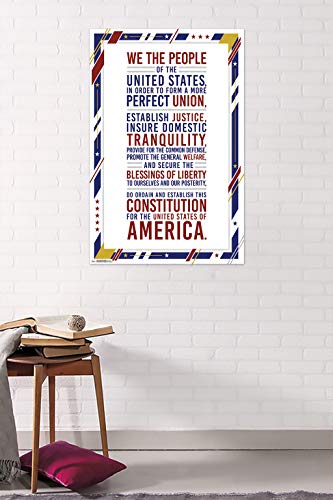 Trends International The United States Of America - Constitution Preamble Wall Poster, 22.375" x 34", Unframed Version