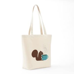 CafePress Coffee Squirrel Tote-Bag Natural Canvas Tote-Bag,Shopping-Bag