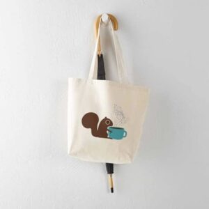 CafePress Coffee Squirrel Tote-Bag Natural Canvas Tote-Bag,Shopping-Bag