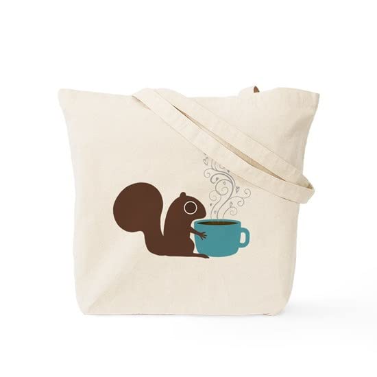 CafePress Coffee Squirrel Tote-Bag Natural Canvas Tote-Bag,Shopping-Bag