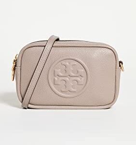 Tory Burch Women's Perry Bombe Mini Bag, Gray Heron, Grey, One Size