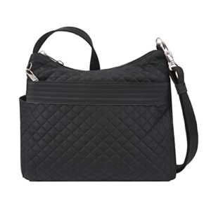 travelon anti-theft boho square cross body bag black one size