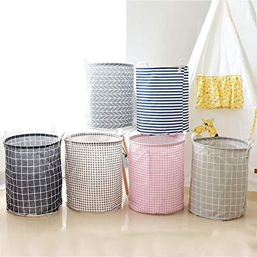 AKIMPE Storage Bins Foldable Large Cubes Collapsible Fabric Box Basket Organizer Containers Tote with Dual Handles for Cloth Home Nursery Office Toys Closet Shelf Drawer