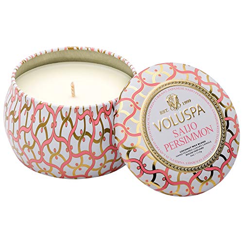 Voluspa Saijo Persimmon Petite Tin Candle, 4 Ounces