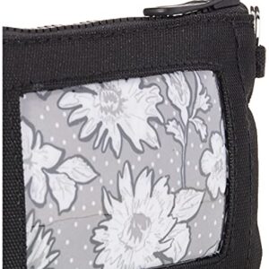 Vera Bradley Women's Recycled Lighten Up Reactive Zip ID Case Wallet, Black, One Size