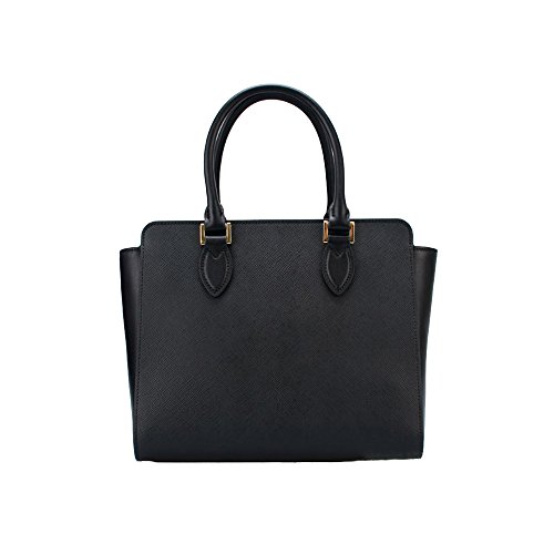 Prada Women's Medium Saffiano Leather Shoulder Tote Handbag 1BA113