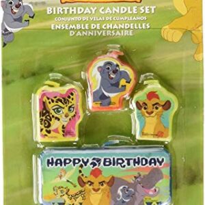 amscan 170454 Disney The Lion Guard Birthday Candle Set, Multicolor 4ct