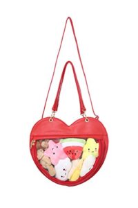 ita bag heart shaped purse kawaii backpack ita bag crossbody clear bag ita heart bag kawaii wallet lolita bag love shaped bag kawaii bag transparent backpacks cute bag japanese school bag anime bag