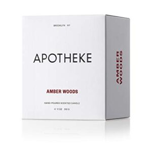 Apotheke Signature Amber Woods Candle, 1 EA