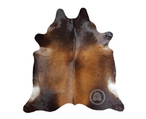 sunshine cowhides genuine mahogany brown cowhide rug xl 6 x 7-8 ft. 180 x 240 cm