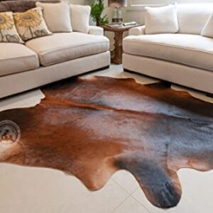 Sunshine Cowhides Genuine Mahogany Brown Cowhide Rug XL 6 x 7-8 ft. 180 x 240 cm