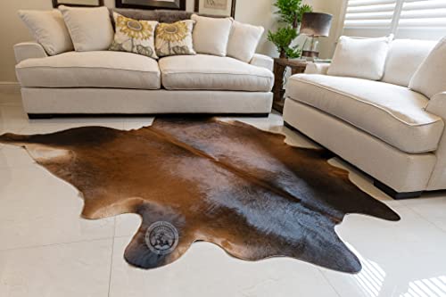 Sunshine Cowhides Genuine Mahogany Brown Cowhide Rug XL 6 x 7-8 ft. 180 x 240 cm