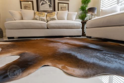 Sunshine Cowhides Genuine Mahogany Brown Cowhide Rug XL 6 x 7-8 ft. 180 x 240 cm