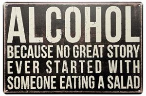 erlood alcohol tin signs unique metal bar wall plaque decor vintage kitchen tin sign 12 x 8