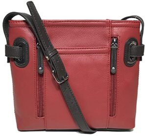 tignanello perfect pockets large function cross body, rouge/brown