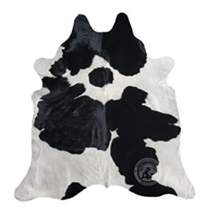 Genuine Black and White Cowhide Rug XL 6 x 7-8 ft. 180 x 240 cm