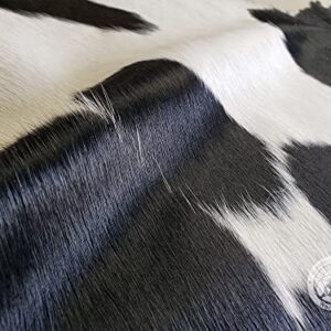 Genuine Black and White Cowhide Rug XL 6 x 7-8 ft. 180 x 240 cm