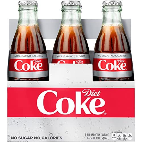 Diet Coke Glass Bottles 4(6 Packs)